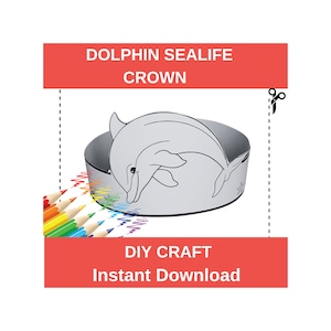 DIY Dolphin Sealife Underwater Ocean Creatures Crown Birthday Party ...