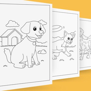 30 Printable Dogs Colouring Pages Book DIGITAL DOWNLOAD Dogs - Etsy UK