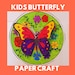 Butterfly Craft 3D Colouring/coloring Printable Four Templates, Art ...