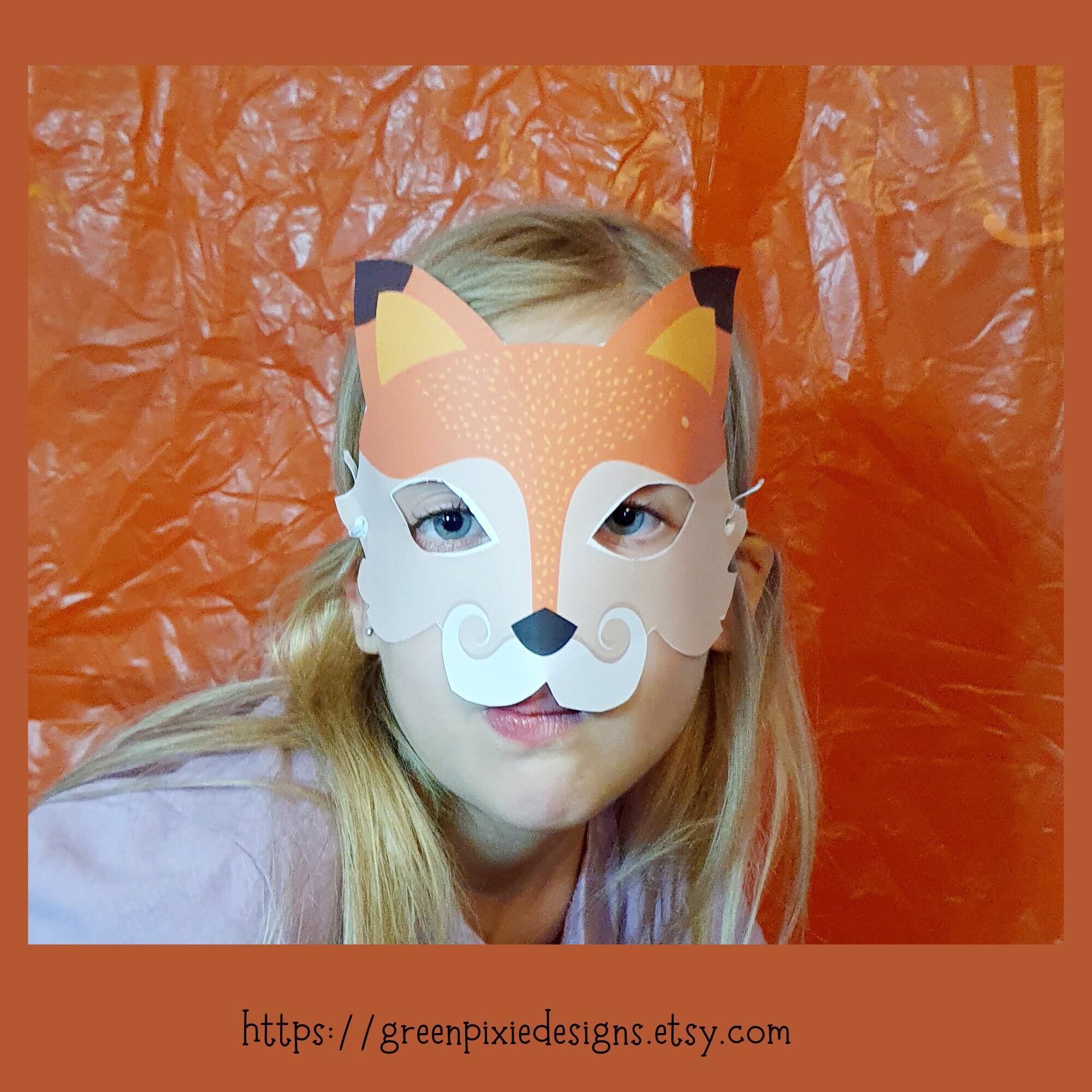 Make Your Own Fox Woodland Animal Costume Mask Masquerade DIY - Etsy