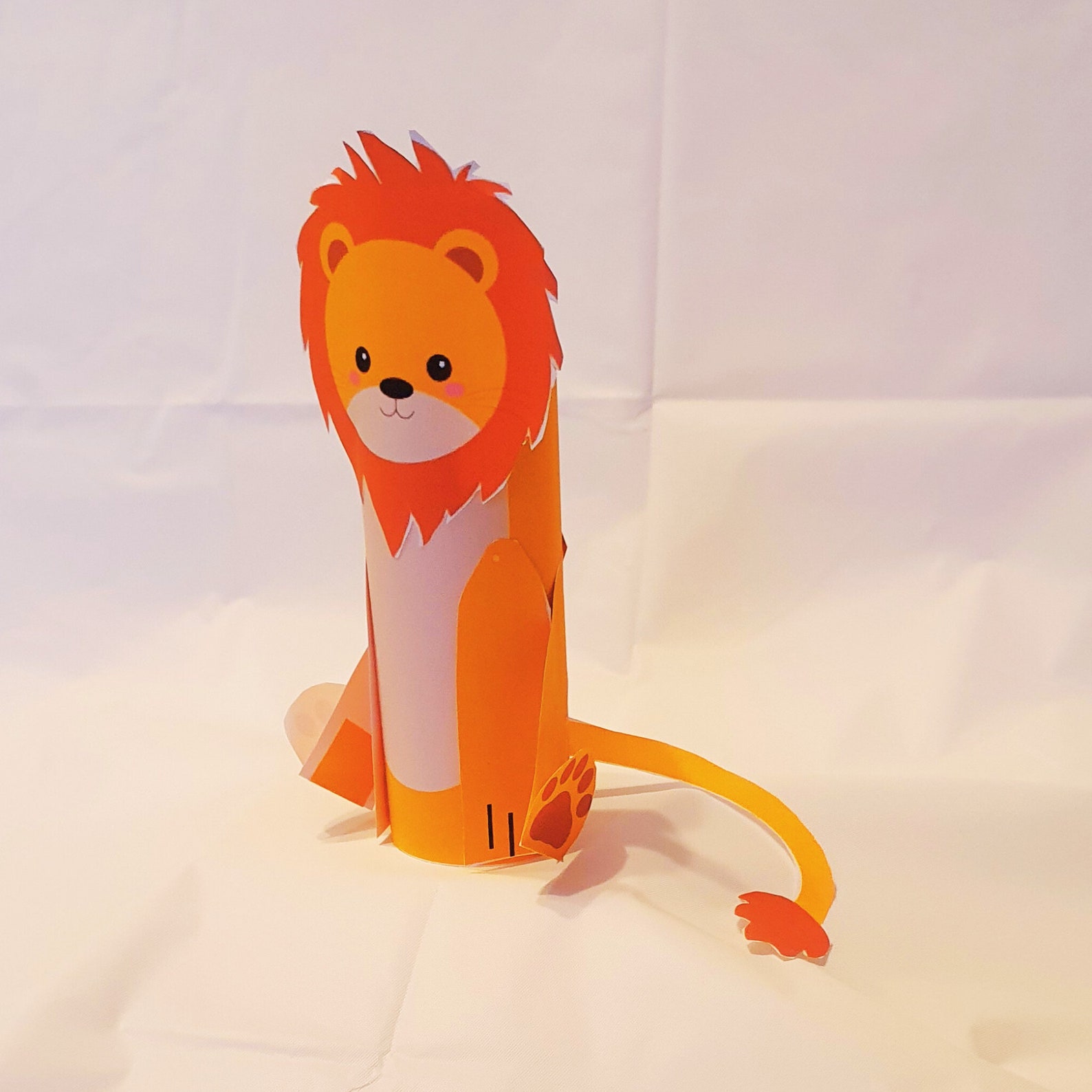 Lion Toilet Roll Paper Craft Printable Kids Kit PDF Craft, Animals ...