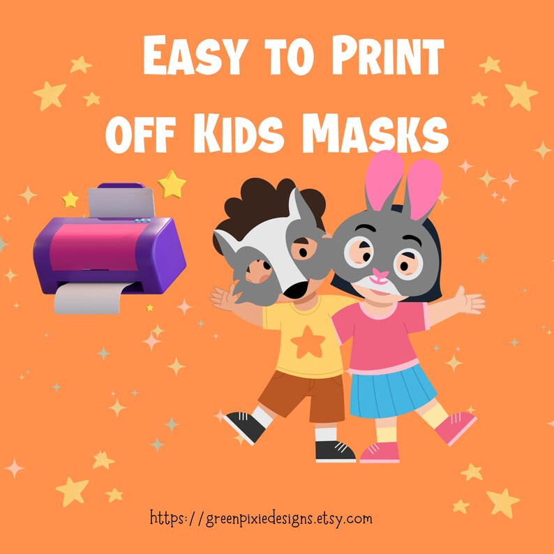 Easter Bunny Rabbit Animal Costume Mask Masquerade DIY Printable Party ...