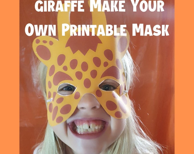 Create Your Own 3D Jungle Animal Masks - Etsy