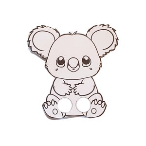 2 Australian Animals Finger Puppet Set Easy Card Colouring Crafts ...