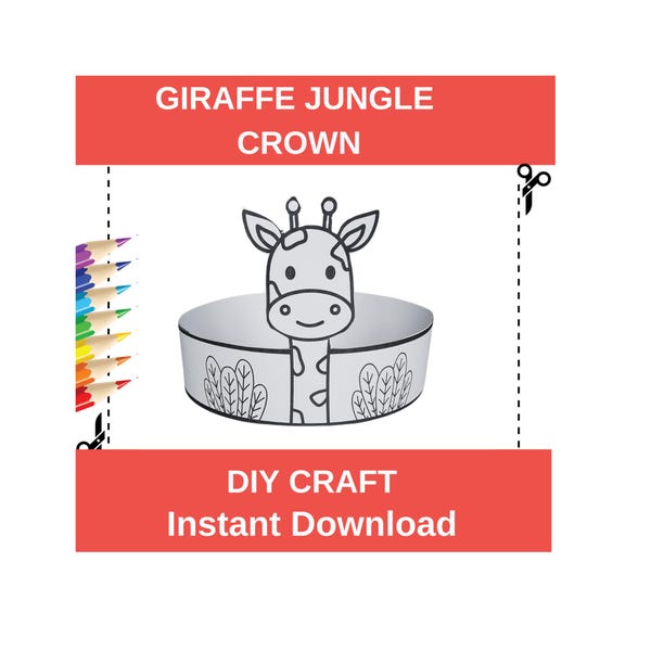 Tiger Jungle Safari Animal Theme Costume Birthday Party Masks Make Your ...