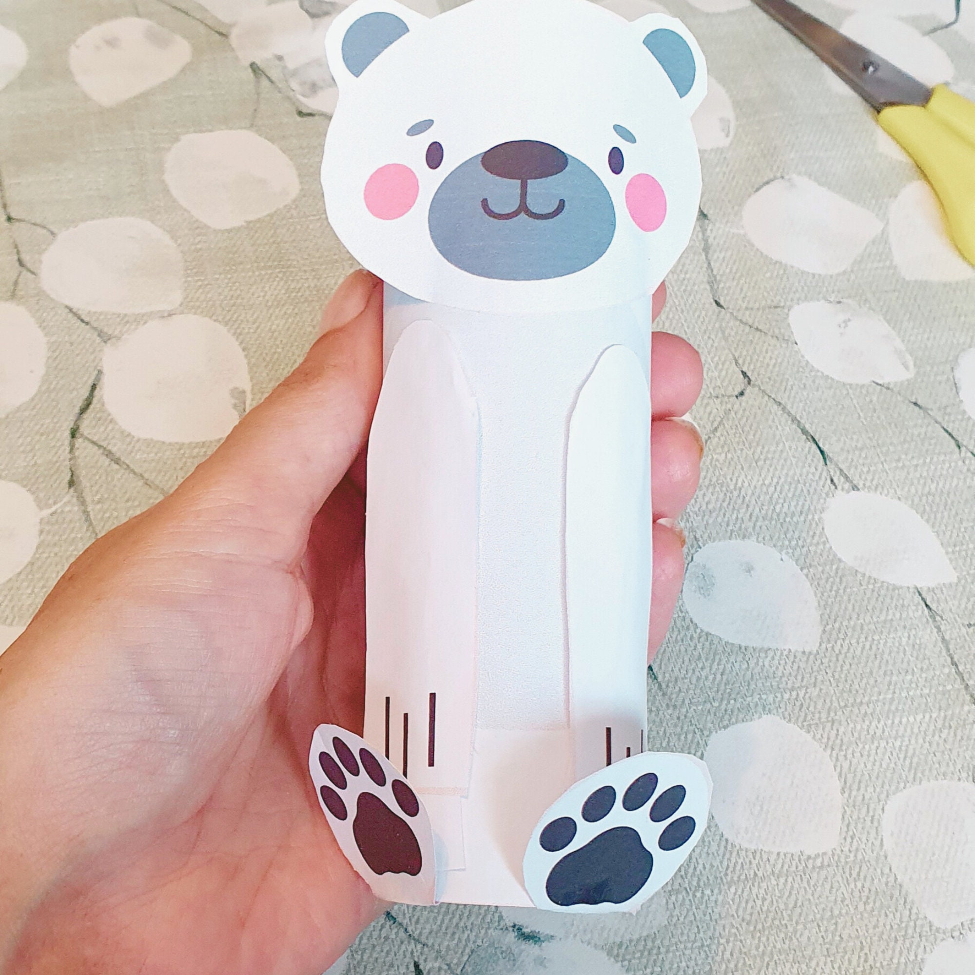 Polar Bear Toilet Roll Paper Craft Printable Kids Kit PDF Craft ...