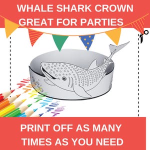 DIY Whale Shark Sealife Underwater Ocean Creatures Animal Crown ...