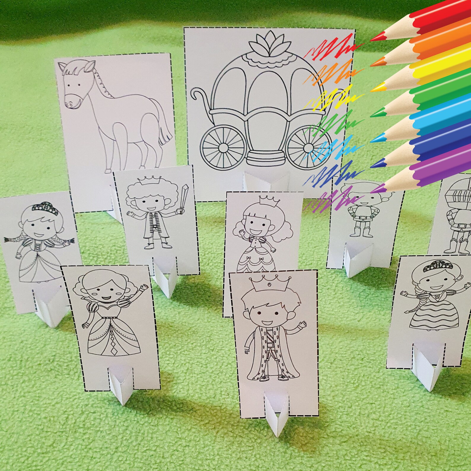 Printable Paper Princess Castle Playhouse Toy Craft Kit PDF Kids Craft ...