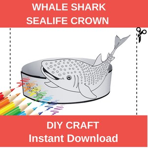 DIY Whale Shark Sealife Underwater Ocean Creatures Animal Crown ...