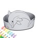 DIY Dolphin Crown: Printable Colouring Party Hat (PDF Download) - Etsy