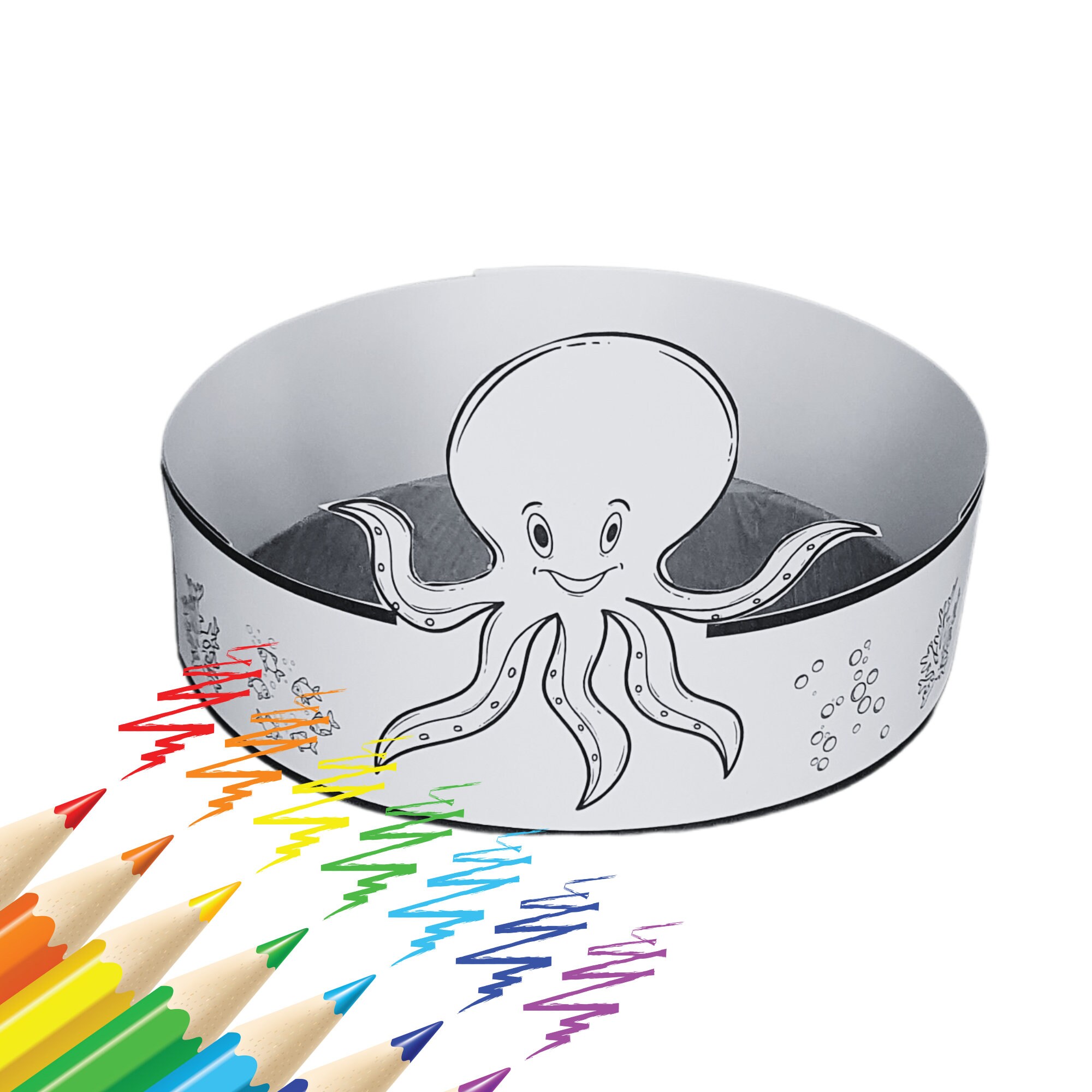 DIY Octopus Sealife Underwater Ocean Creatures Animal Crown Birthday ...