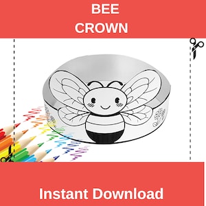 DIY Bee Insect Animal Crown Birthday Party Decoration Costume Printable ...
