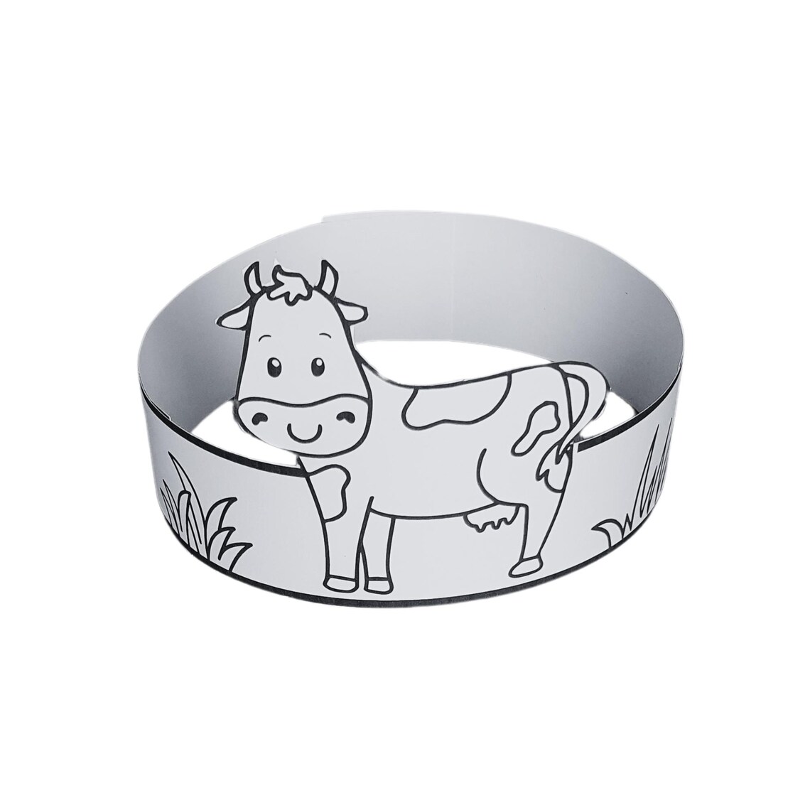 DIY Cute Cow Farm Animals Crown Birthday Party Decoration Costume ...