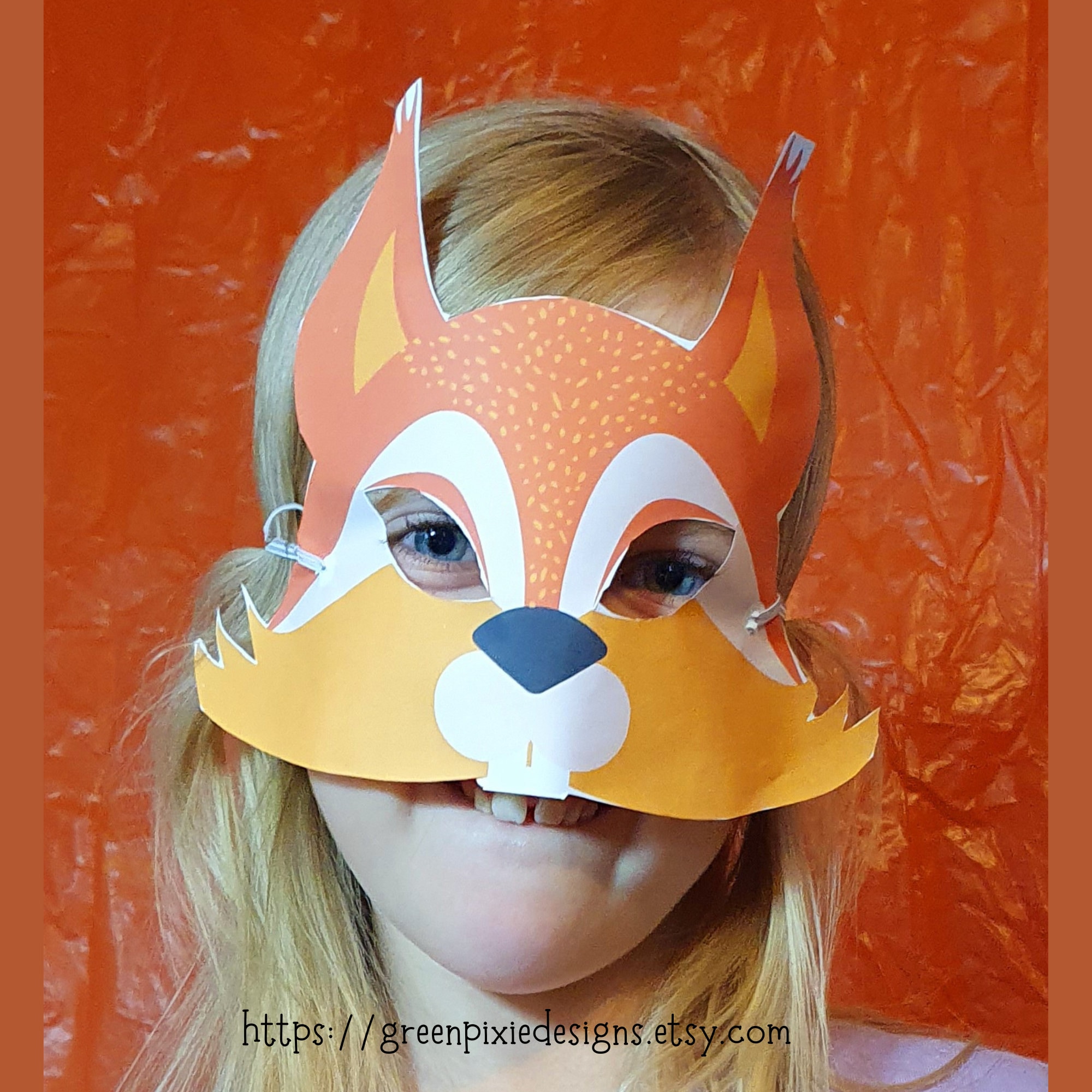 Make Your Own Squirrel Woodland Animal Costume Mask Masquerade DIY ...