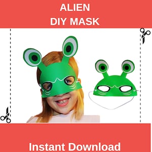 DIY Alien Outer Space UFO Sci FI Costume Mask Masquerade Printable ...