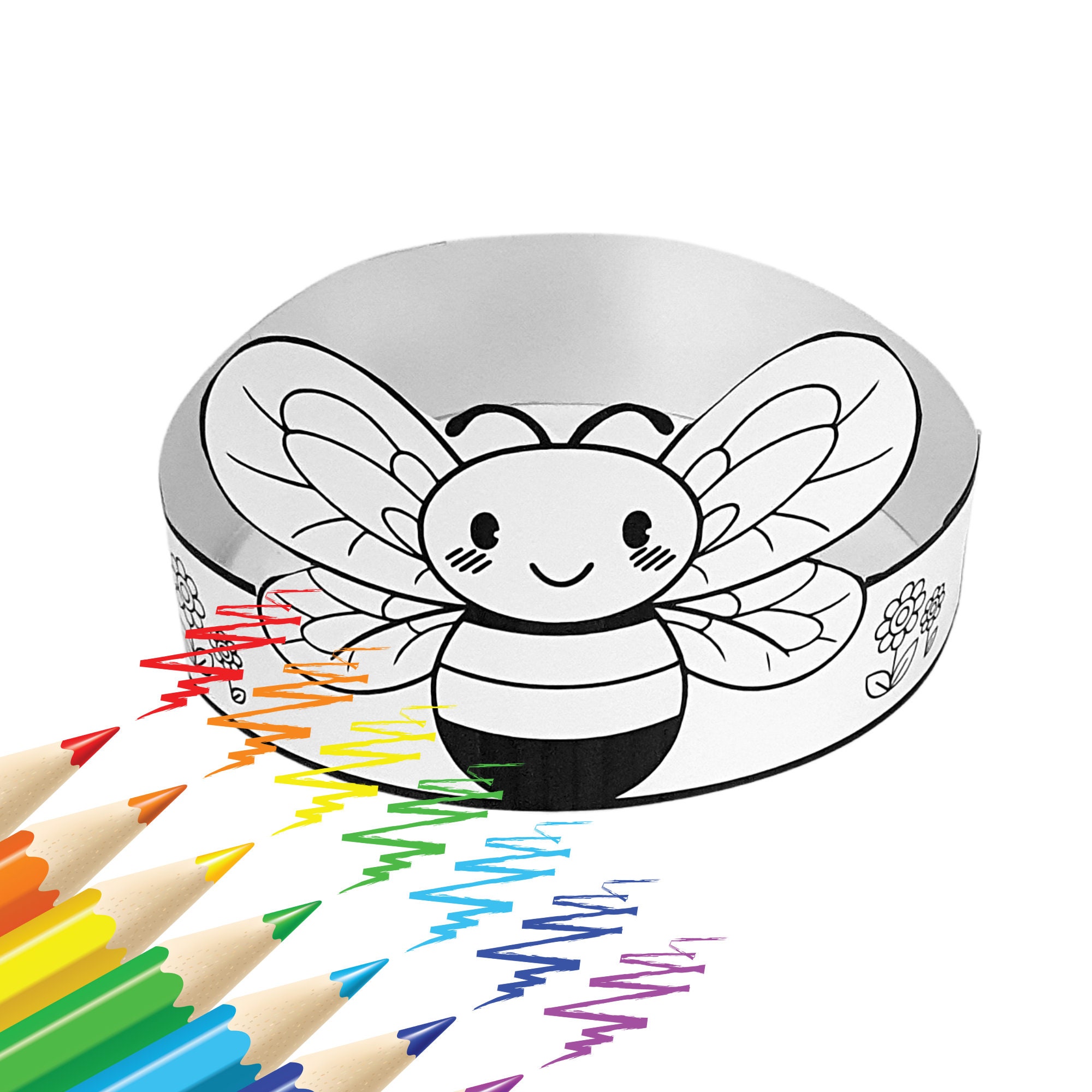 DIY Bee Insect Animal Crown Birthday Party Decoration Costume Printable ...