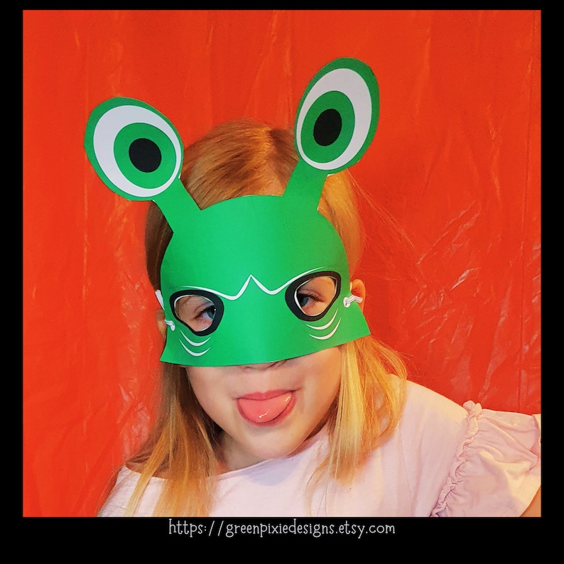 DIY Alien Outer Space UFO Sci FI Costume Mask Masquerade Printable ...