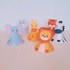 Zoo Animals Toys 3D Paper Printable Kids Kit PDF Craft, African Animals ...