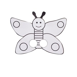 Butterfly Insect Finger Puppet Easy Paper Card Colouring Crafts ...