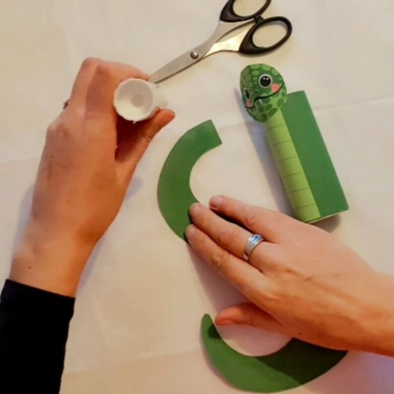 Snake Toilet Roll Paper Craft Printable Kids Kit PDF Craft, Animals ...