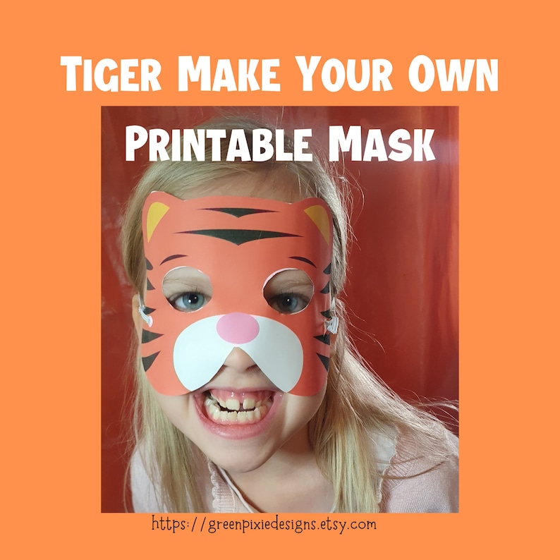 Jungle Safari Animal Theme Costume Masks Make Your Own Mask 5 DIY ...