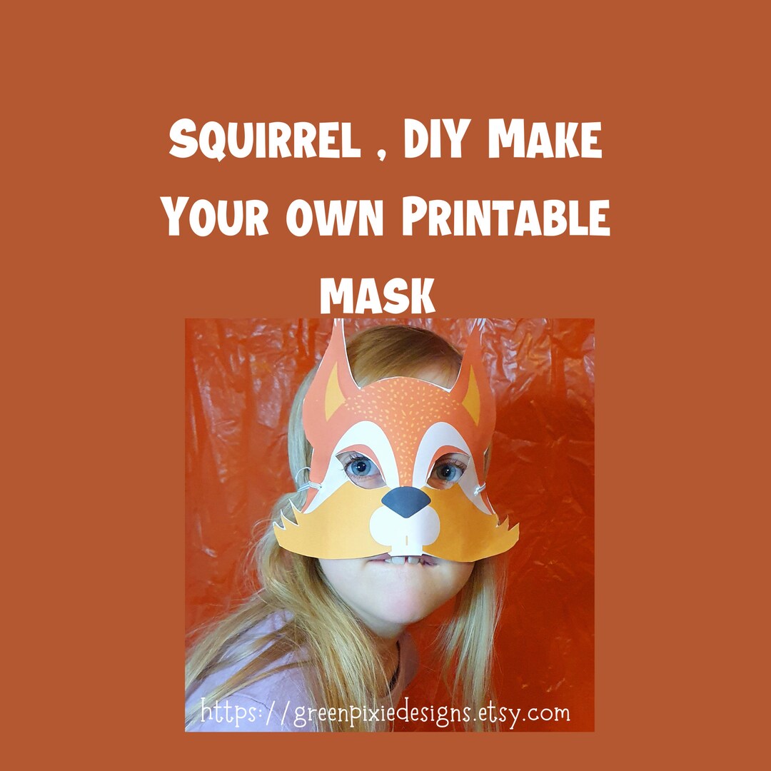 Make Your Own Squirrel Woodland Animal Costume Mask Masquerade DIY ...