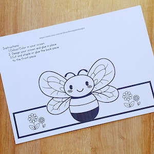 DIY Bee Insect Animal Crown Birthday Party Decoration Costume Printable ...