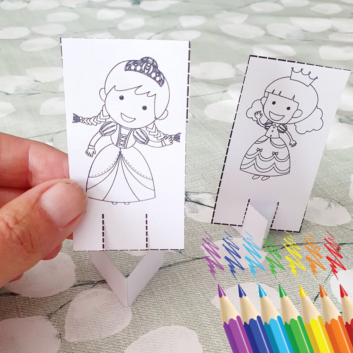 Printable Paper Princess Castle Playhouse Toy Craft Kit PDF - Etsy