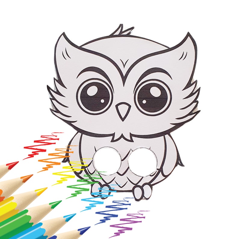 3 Woodland Forest Animal Finger Puppet Owl Bear Squirrel Easy Card ...