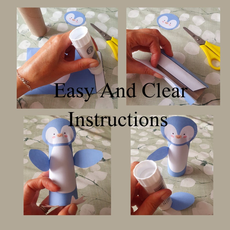 Penguin Ocean Toilet Roll Paper Craft Printable Kids Kit PDF Craft ...