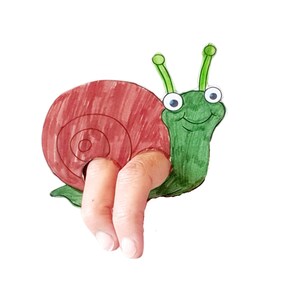 Snail Insect Finger Puppet Easy Paper Card Colouring Crafts Printable ...
