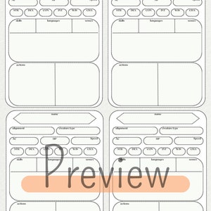 A4 Dungeon Master (DM) Helper Tool Sheets | World Building | Session ...