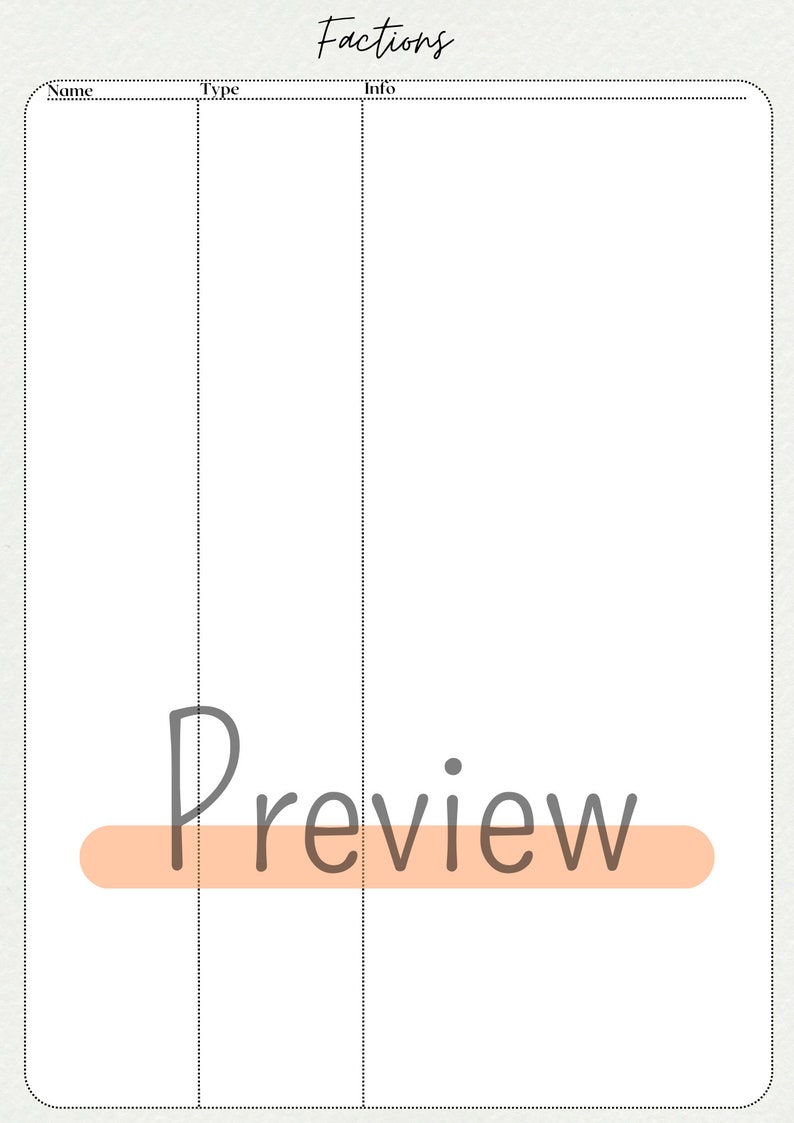 A4 Dungeon Master (DM) Helper Tool Sheets | World Building | Session ...