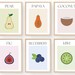 Kitchen Wall Art Set of 6 Prints Colorful Fruit Poster - Etsy
