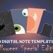 Halloween Digital Note Paper Templates, Student Note Paper, Note Taking ...