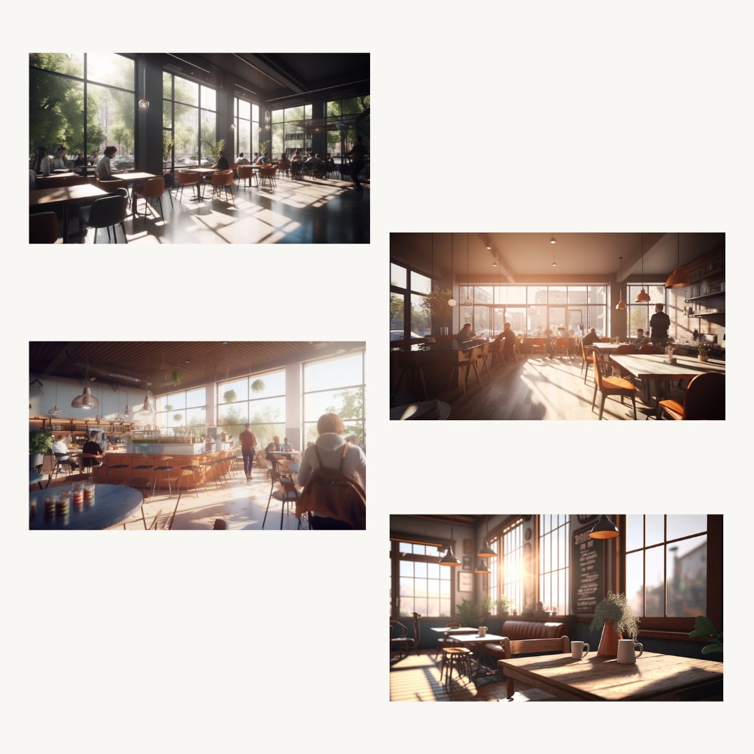 Zoom Background, Virtual Cafe Background, Modern Minimalist Background ...