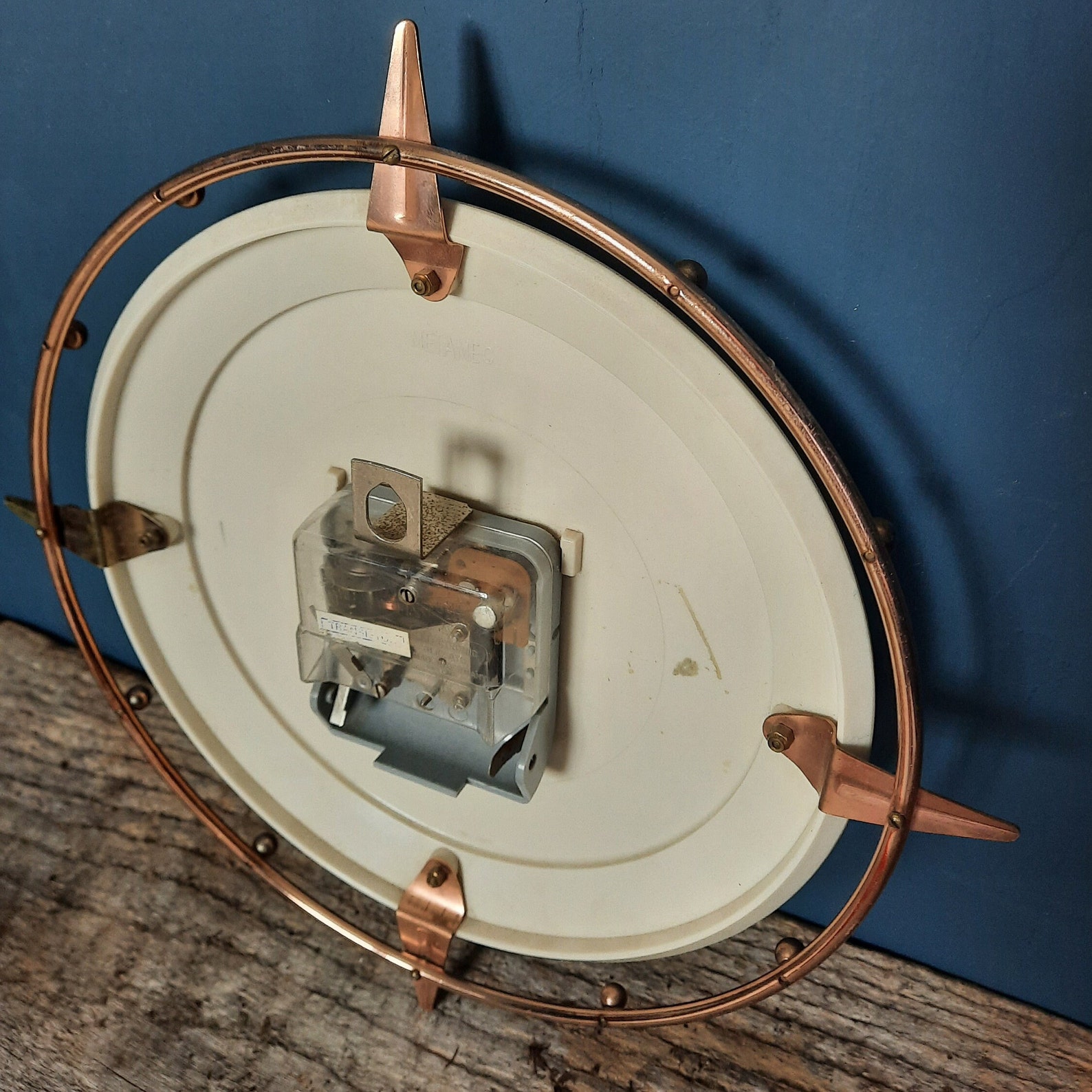1960s Metamec Clock With Original Battery-operated Mechanism Rose Gold ...
