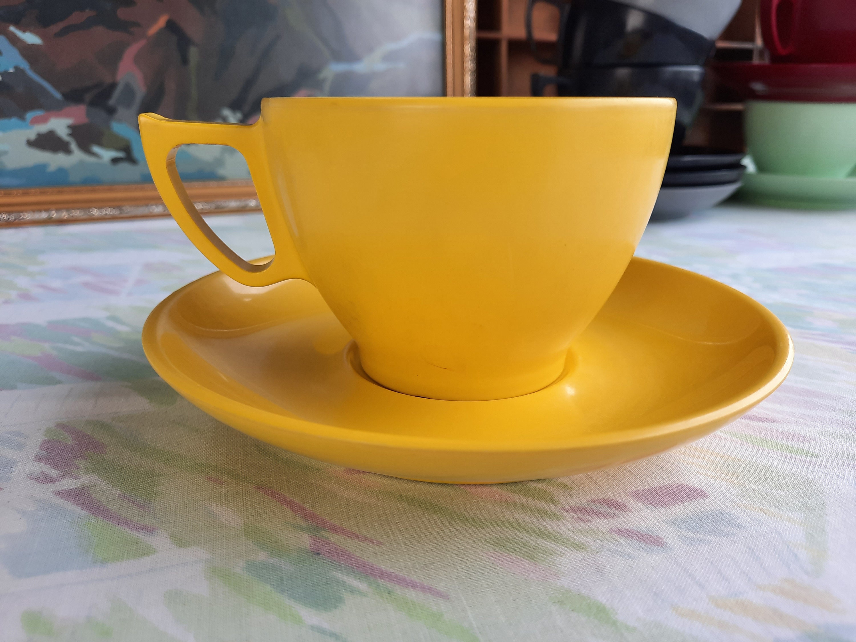 1960s Melaware Cups and Saucers, in Variety of Colours | Vintage ...