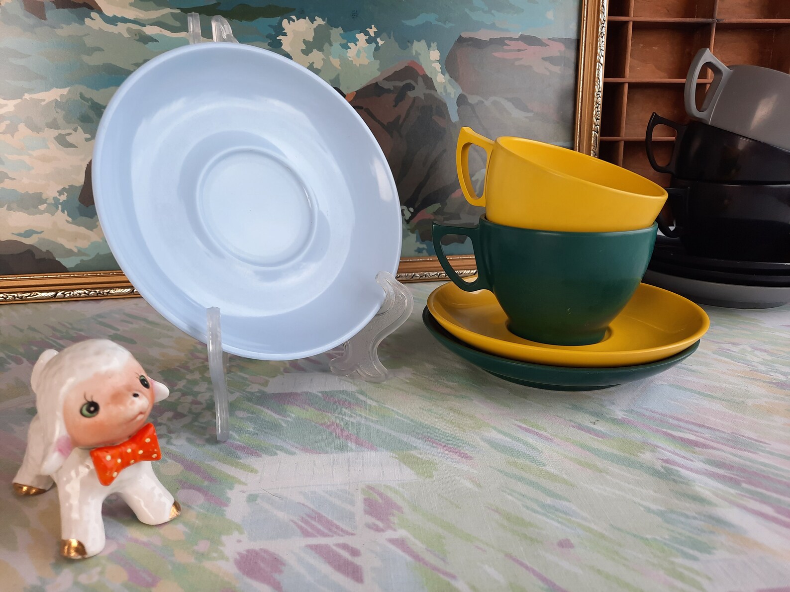 1960s Melaware Cups and Saucers, in Variety of Colours | Vintage ...