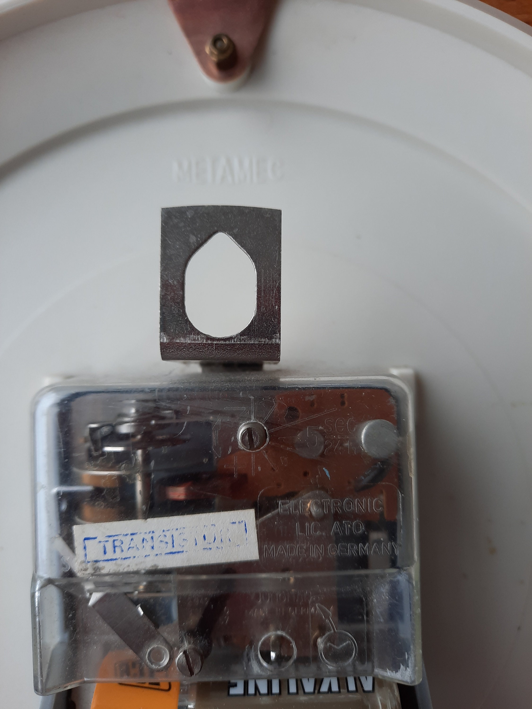 1960s Metamec Clock With Original Battery-operated Mechanism Rose Gold ...