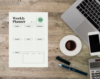 Weekly to Do List Printable, Instant Download, Weekly Planner - Etsy