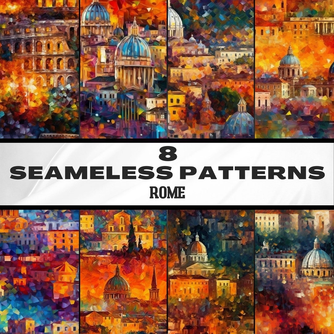 ROME Patterns /city Seamless Tiles /digital Download Versatile for ...
