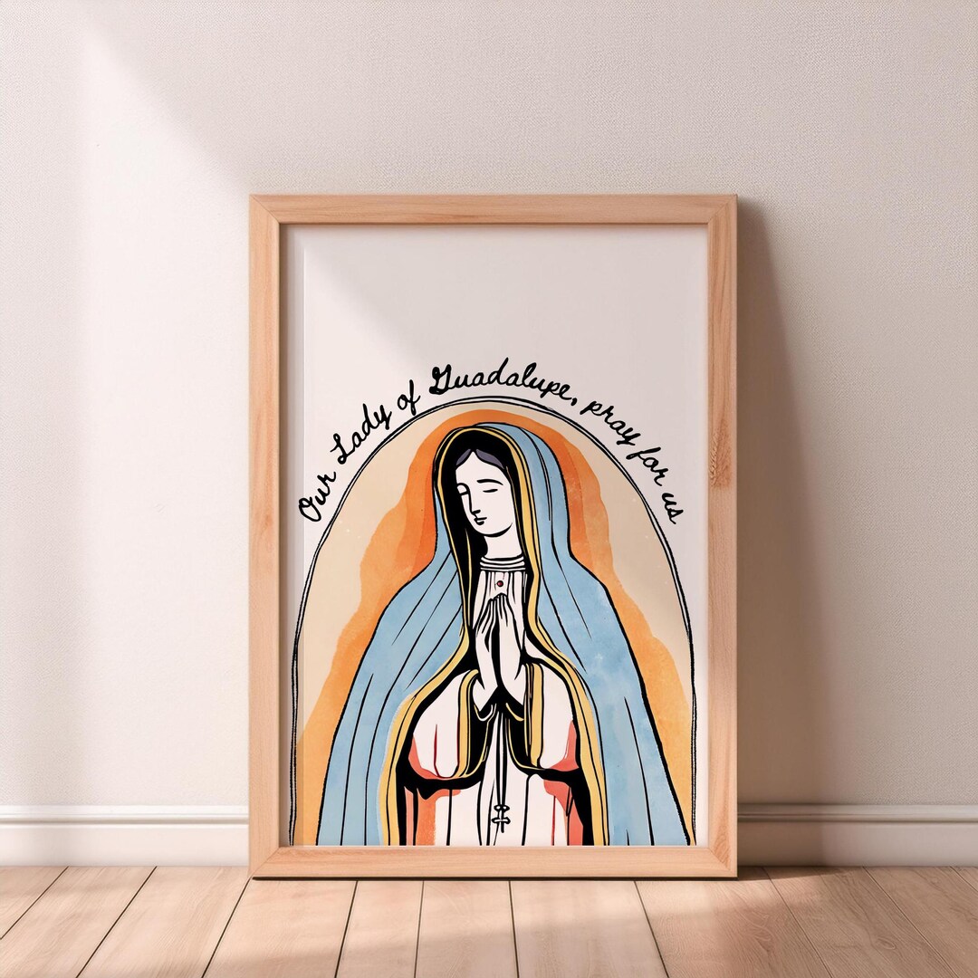Our Lady of Guadalupe Printable | Pray for Us | Watercolour Art ...