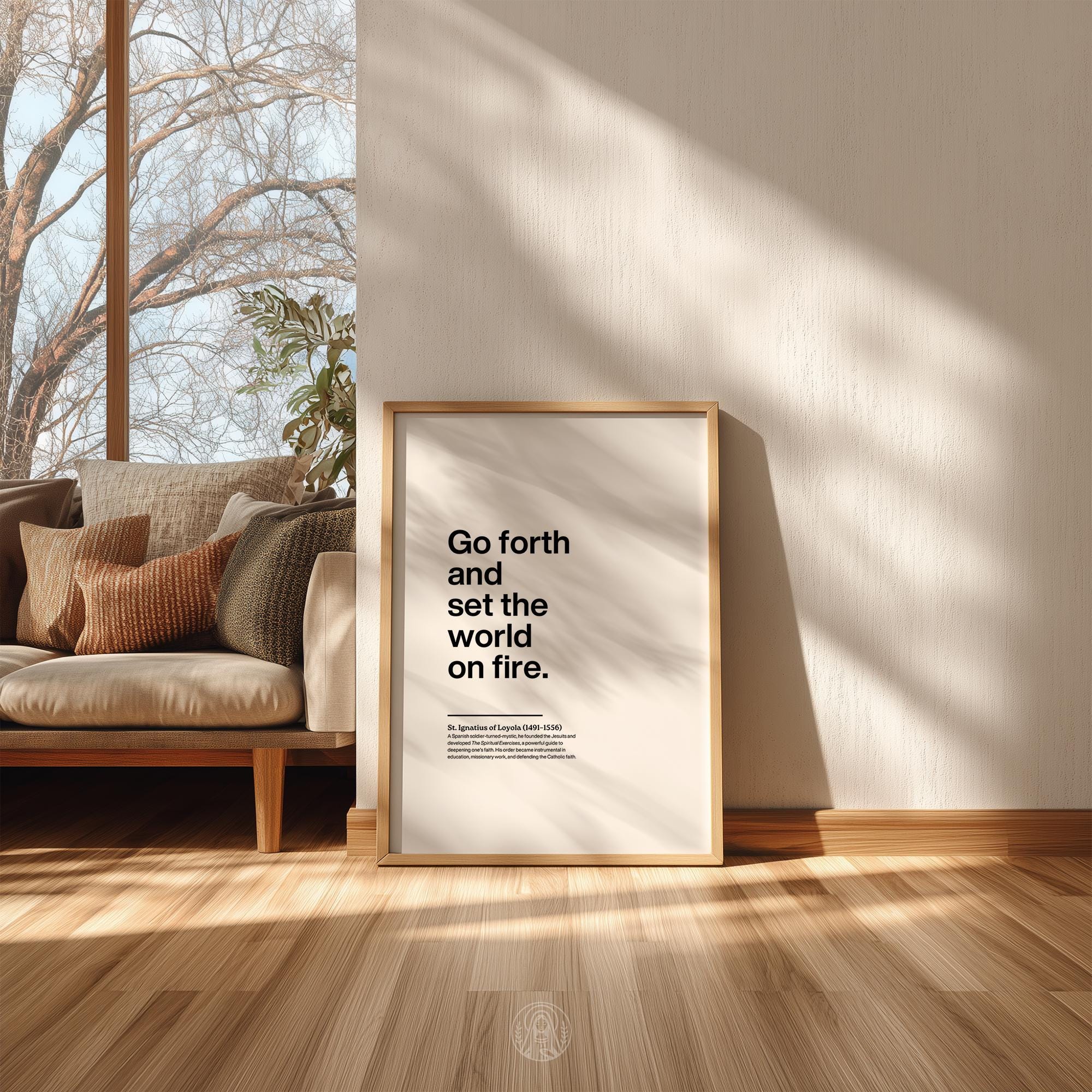 St Ignatius of Loyola Printable Quote: Go Forth and Set the World on ...