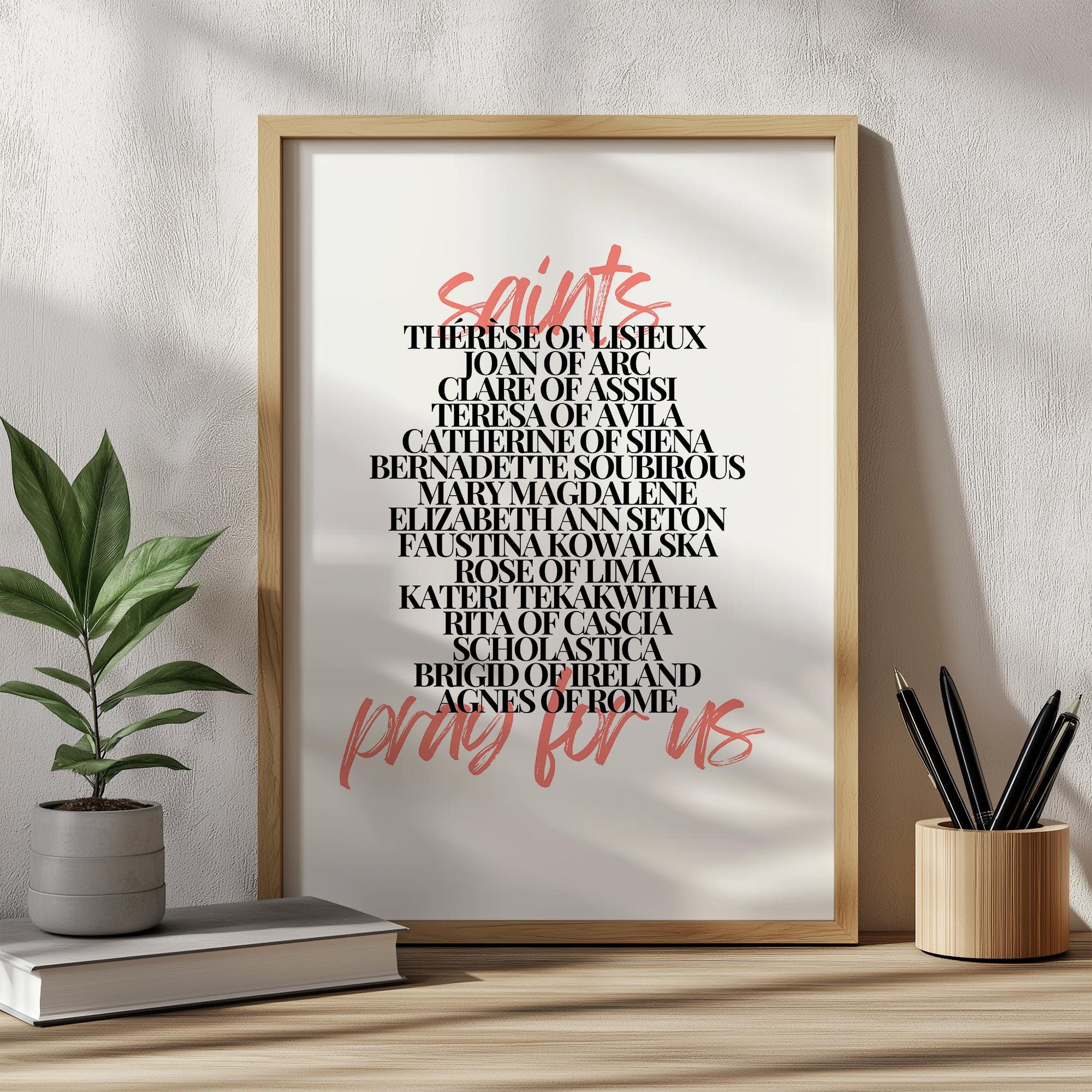 List of Popular Female Saints Printable | Pray for Us | Digital ...