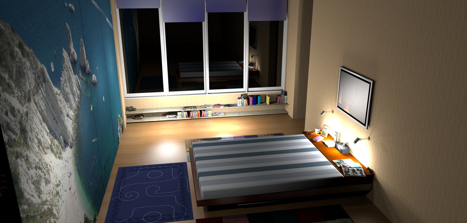 Home Plan and Renderings up to 4 Rooms Plan Renderings Interior Design ...