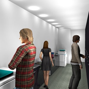 Office Layout and Renderings Small Project Example Space Renovation - Etsy