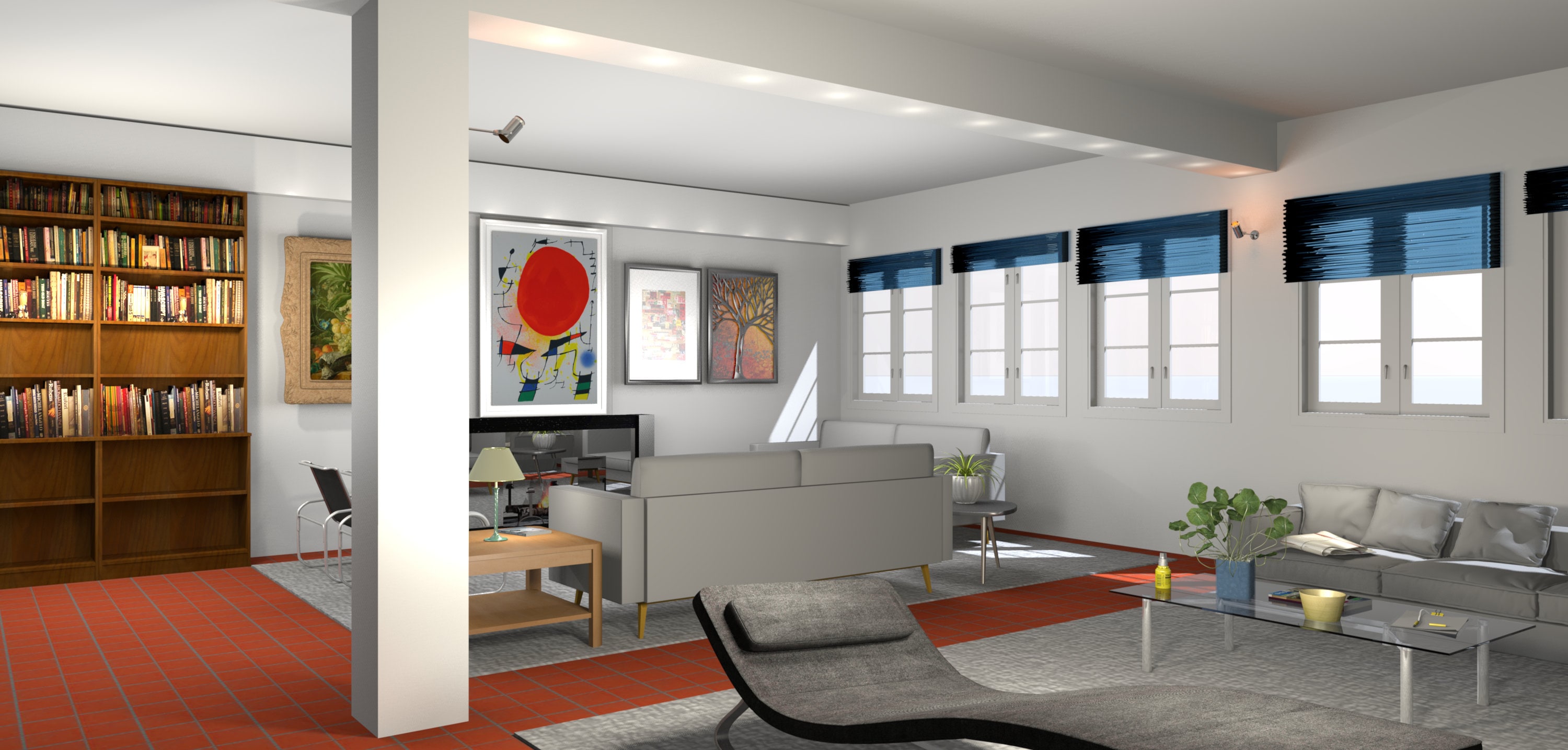 Home Plan and Renderings up to 4 Rooms Plan Renderings Layout Interior ...