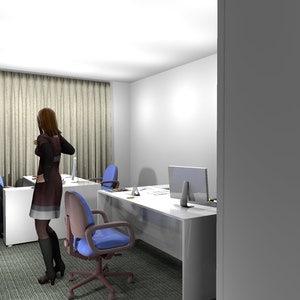 Office Layout and Renderings Small Project Example Space Renovation - Etsy