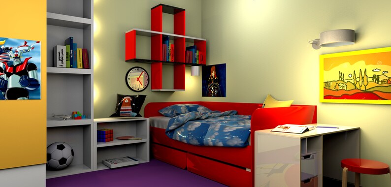 Home Plan and Renderings up to 4 Rooms Plan Renderings Layout Interior ...